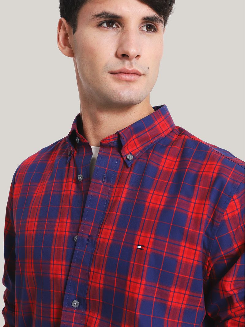 Camisa De Cuadros Con Logo